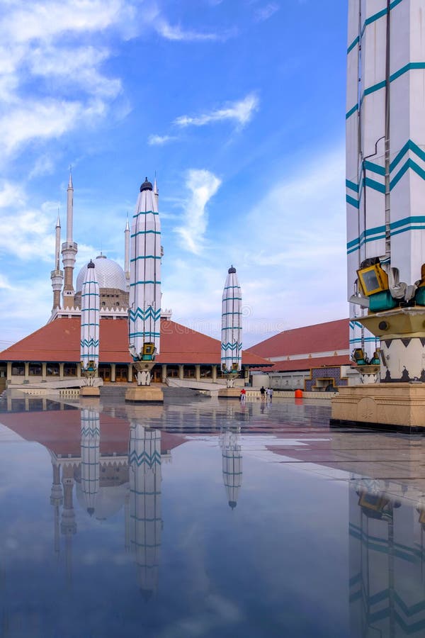 The Great Mosque of Central Java Indonesia Stock Photo - Image of ...