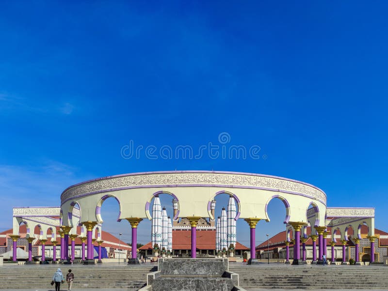Great Mosque of Central Java in Semarang. Circular Mosque Structure ...