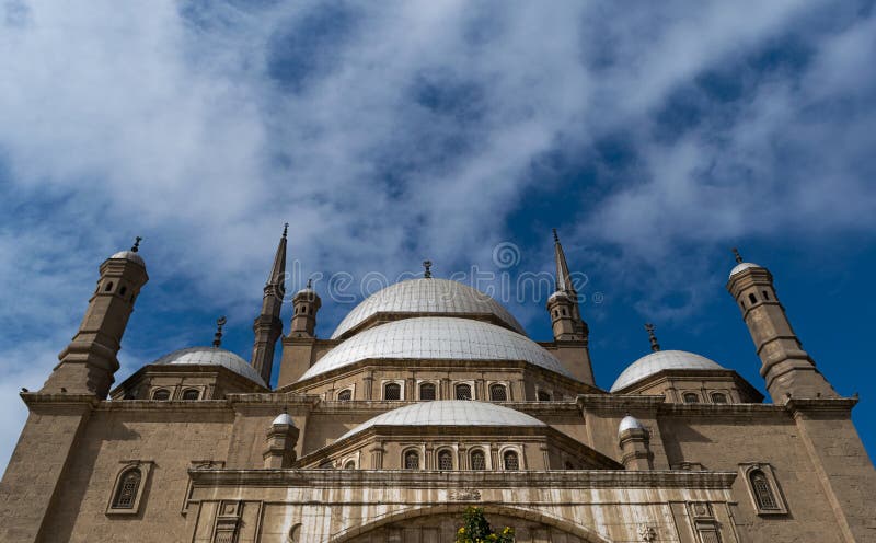 The Great Mosque of Muhammad Ali Pasha, Cairo, Egypt Stock Photo ...