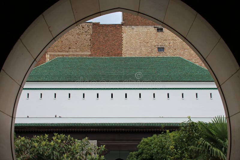 The Great Mosque of Paris - France Stock Photo - Image of gate, facade ...