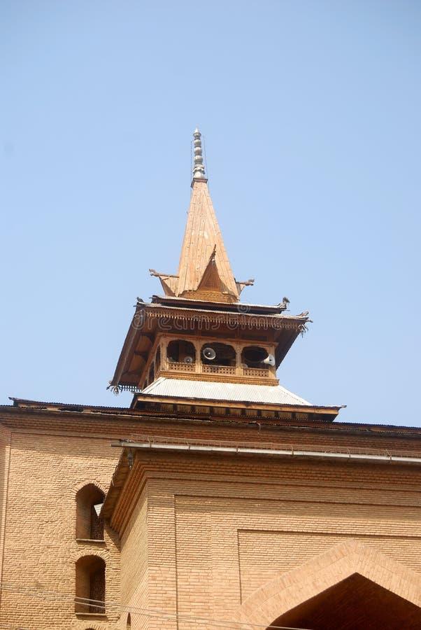 Great Mosque, Srinagar, Kashmir, India Stock Image - Image of cultural ...