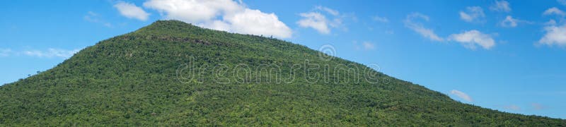 Great Mountain Views on the Bright Sky Background . Stock Photo - Image ...