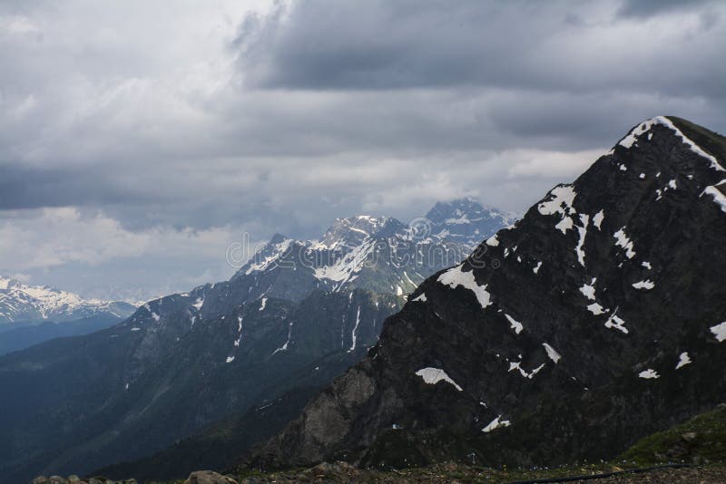 Great Mountains View stock image. Image of dramatic - 128244879