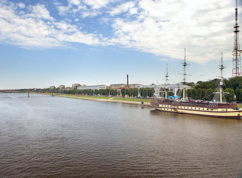 Volkhov river stock image. Image of panoramic, color - 56461773