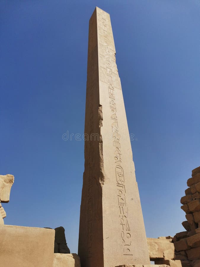 Great Obelisk in Karnak Temple Editorial Stock Photo - Image of luxor ...