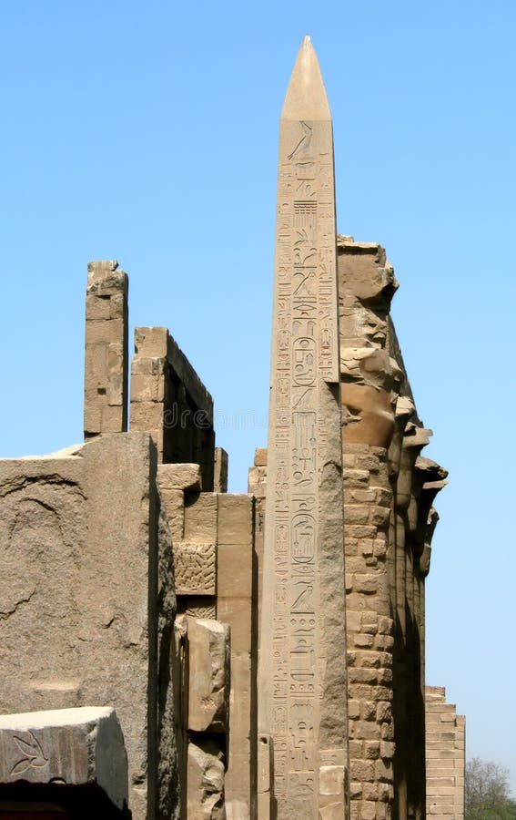 Great obelisk in Luxor stock image. Image of historical - 7153019