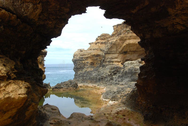 Great Ocean Road - the Grotto Stock Photo - Image of eroded, landscape ...