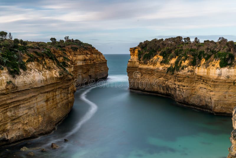 Great Ocean Road Inlet Long Exposure Daytime Stock Photo - Image of ...