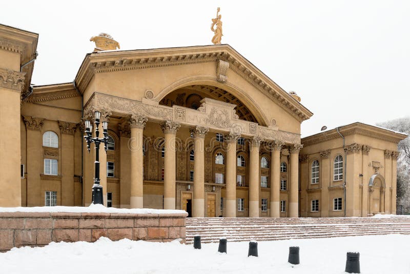 Great Old Building with Columns Stock Image - Image of building ...