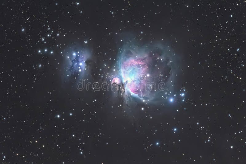 Great Orion Nebula M42, in the Constellation of Orion, Milky Way Stock ...