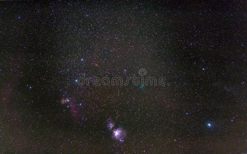 The Great Orion Nebula M42 and M43 in the Orion Constellation Stock ...