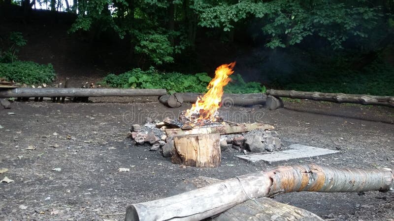 Camp fires burning stock image. Image of beats, great - 124980551