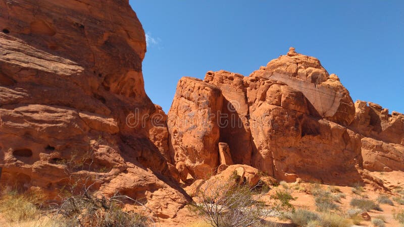 Red cliffs in Nevada stock image. Image of landscape - 231779217