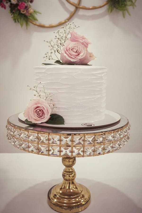 A Great Pie in a Party with Roses Stock Photo - Image of petal, torte ...