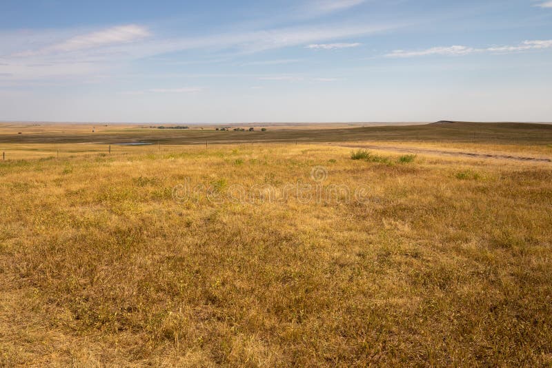 The Great Plains Landscape in South Dakota Stock Image - Image of blue ...