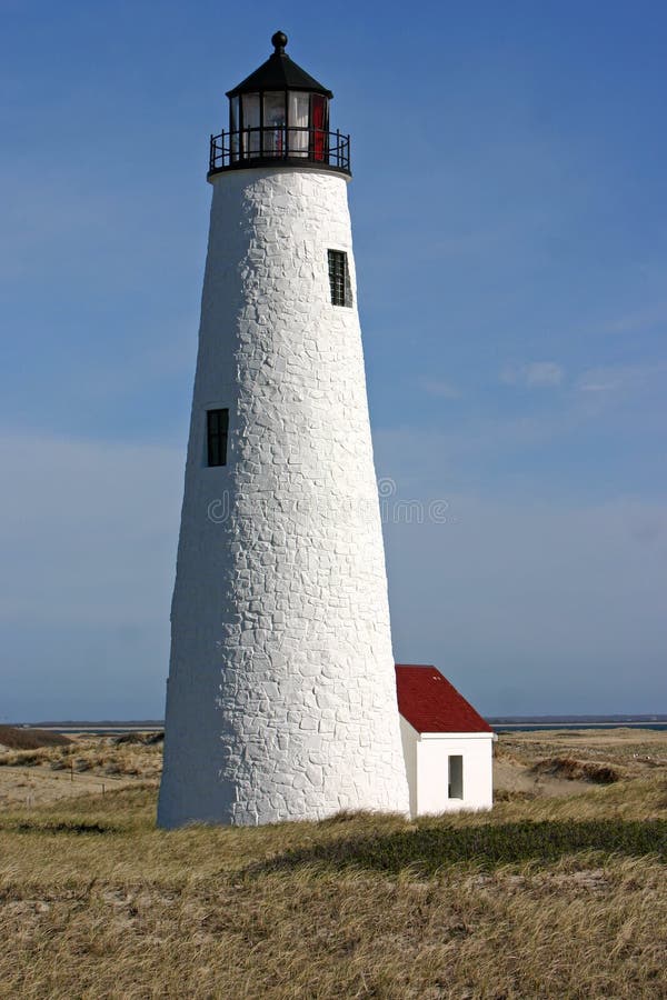 Great Point Lighthouse, Nantucket MA Stock Image - Image of point ...