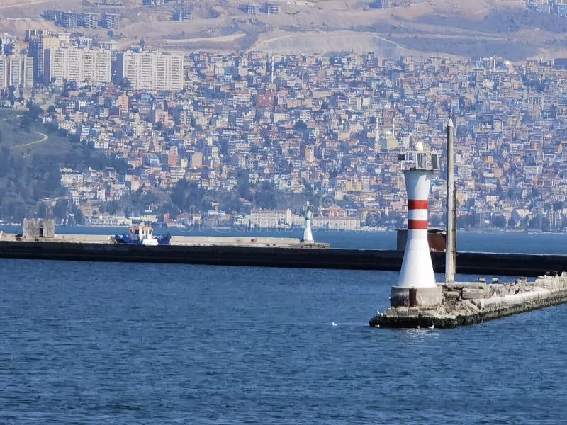 The great port of Izmir stock image. Image of historic - 245589379