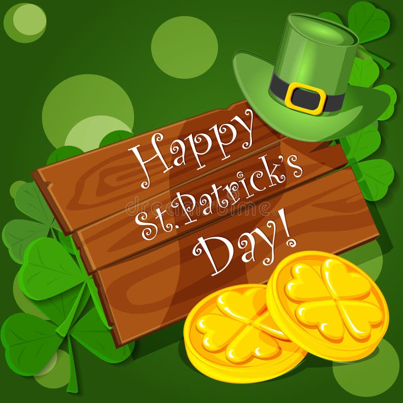 Great Postcard for the Spirit of St. Patrick Stock Vector ...
