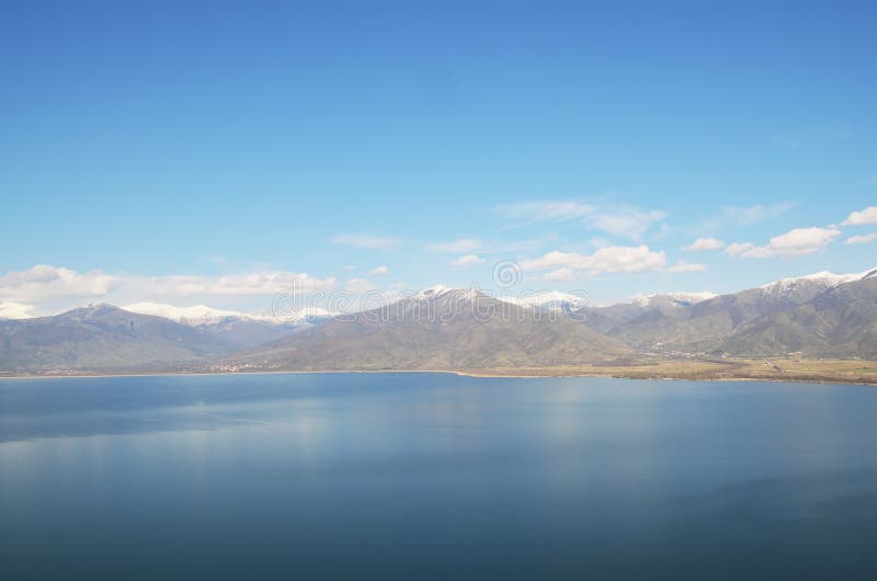 Great Prespa Lake, Macedonia, Stock Photo - Image of mountain, nature ...