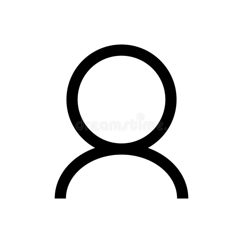 A Simple Profile Icon. Account and User Icons. Vector. Stock Vector ...
