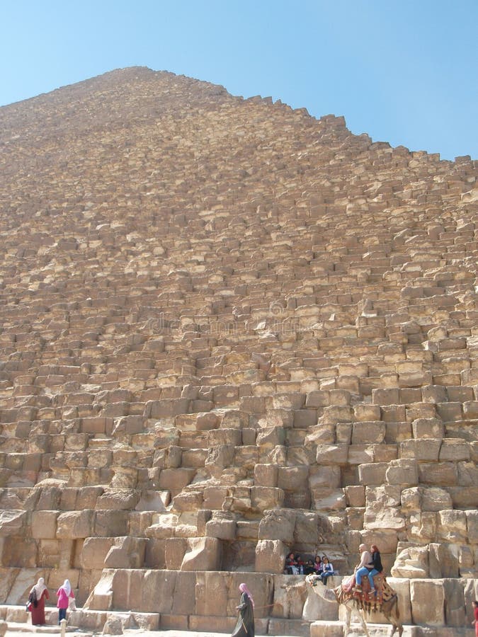 Great Pyramid with Blue Sky Editorial Photo - Image of destination ...