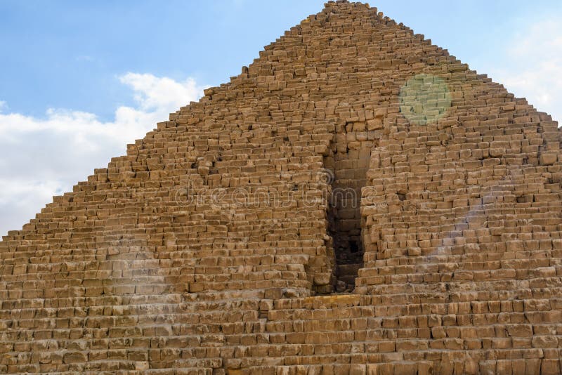 The Great Pyramid of Cheops in Giza Plateau. Cairo, Egypt Stock Image ...