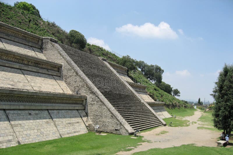 Great Pyramid Cholula stock photo. Image of church, cholula - 2728622