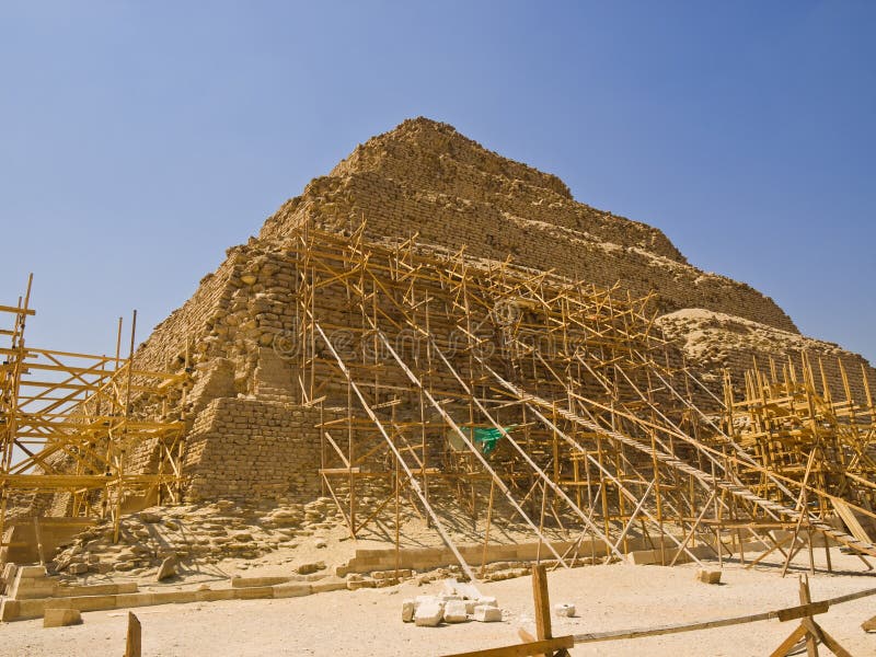 Great Step Pyramid of Djoser Stock Image - Image of tourism, desert ...