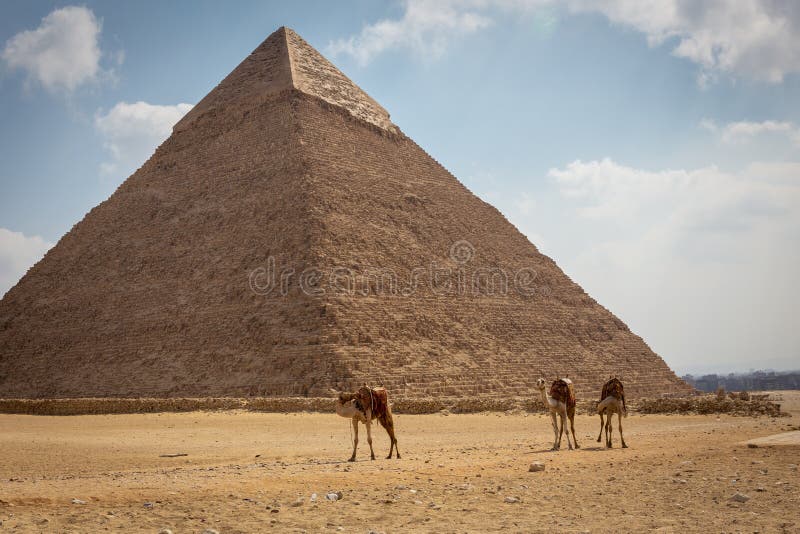 Great Pyramid of Giza (Cheops Pyramid) in Egypt, Exterior View with ...