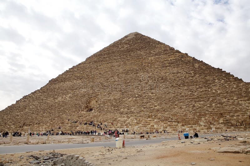 The Great Pyramid at the Giza Pyramid Complex in Giza, Egypt Editorial ...