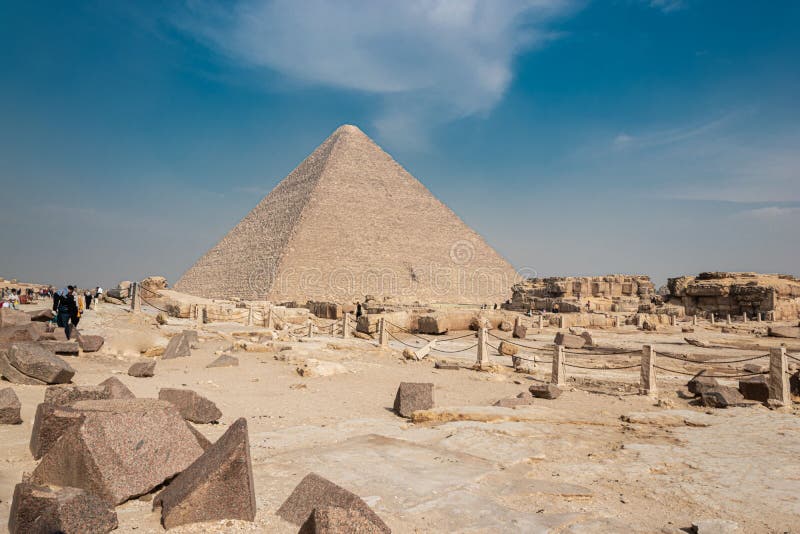 Great Pyramid of Giza, the Pyramid of Pharaoh Khufu. Editorial Photo ...