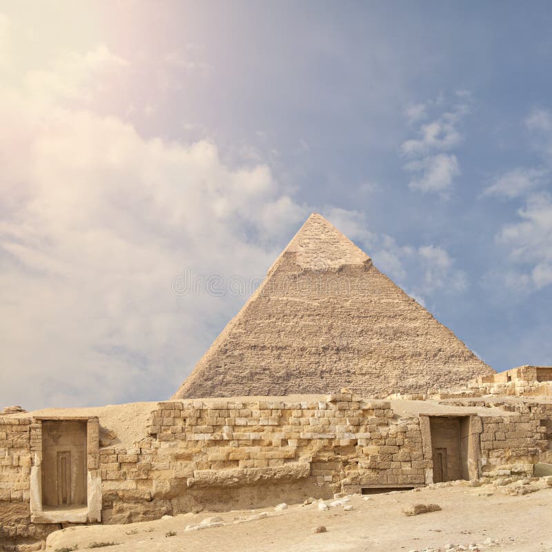 The Great Pyramid stock image. Image of cheops, monument - 44420023