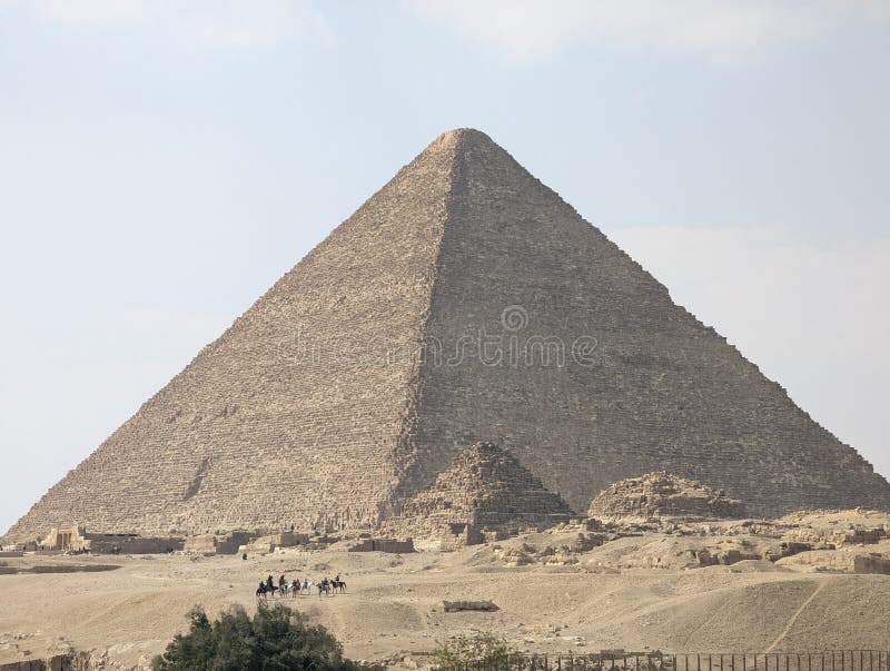 The Great Pyramid stock photo. Image of statue, giza - 273263504