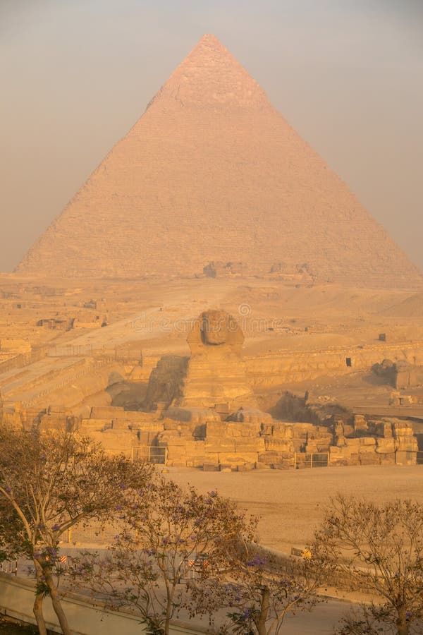 The Great Pyramid on Sunset Stock Photo - Image of monument, evening ...