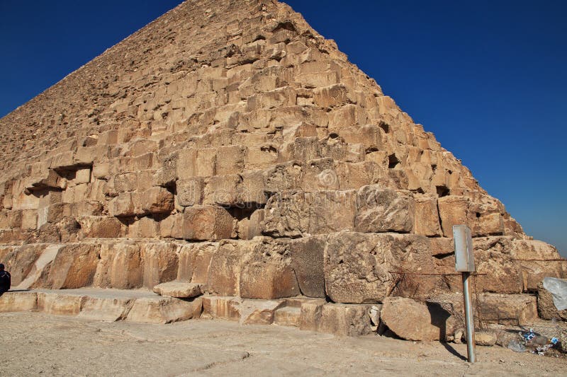Great Pyramids of Ancient Egypt in Giza, Cairo, Africa Stock Image ...