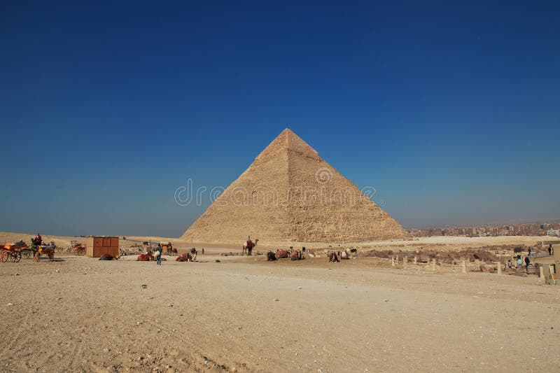 Great Pyramids of Ancient Egypt in Giza, Cairo, Africa Editorial Stock ...