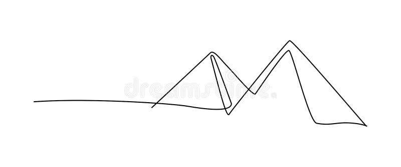 Pyramids Egypt Line Drawing Stock Illustrations – 417 Pyramids Egypt ...