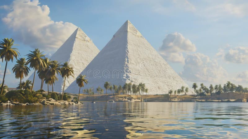 The Great Pyramids of Giza As they May Have Looked Thousands of Years ...