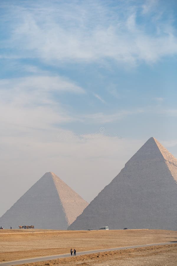 The Great Pyramids of Giza Cairo Stock Image - Image of card, great ...