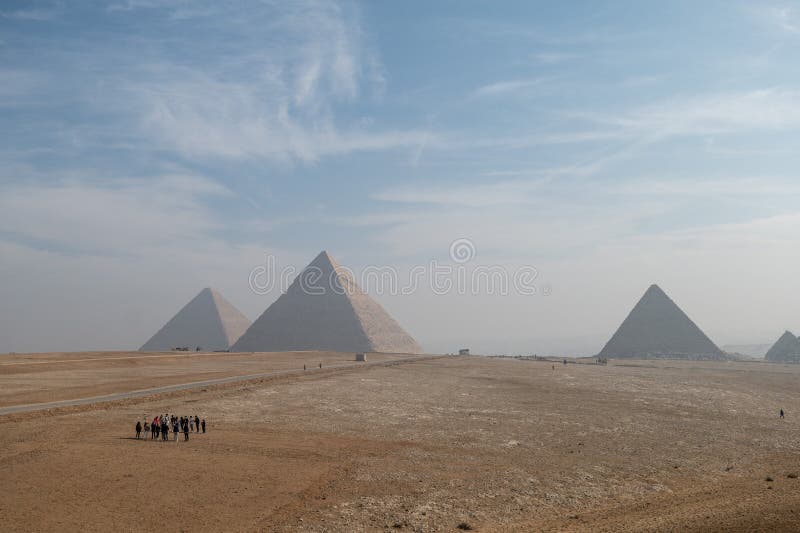 The Great Pyramids Giza in Cairo Stock Image - Image of egypt, pyramid ...