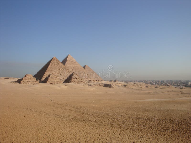 Great Pyramids at Giza stock photo. Image of giza, ancient - 34188188