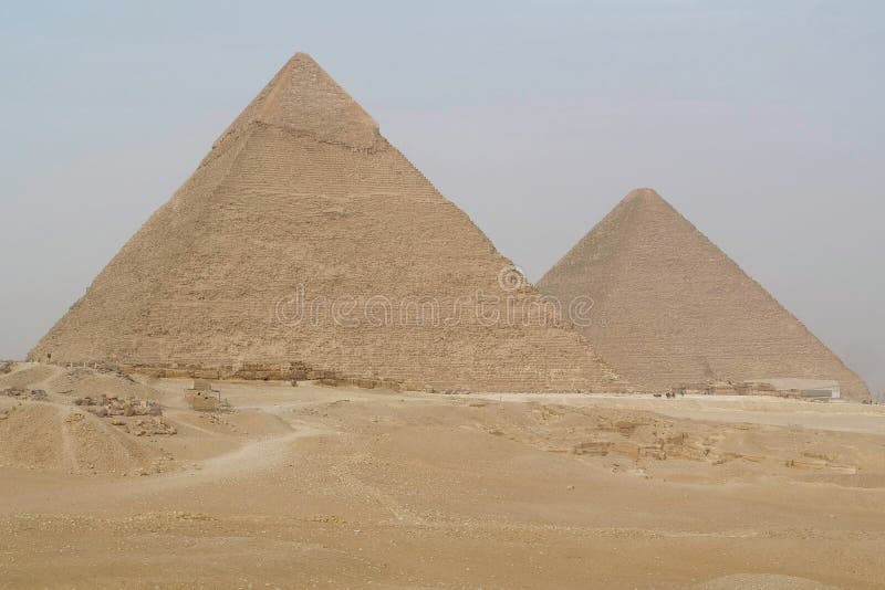 Great Pyramids at Giza City, Cairo, Egypt Stock Photo - Image of cairo ...
