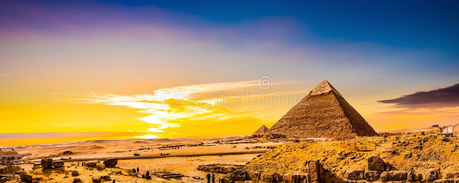 Sunset in egypt stock image. Image of culture, postcard - 108113367