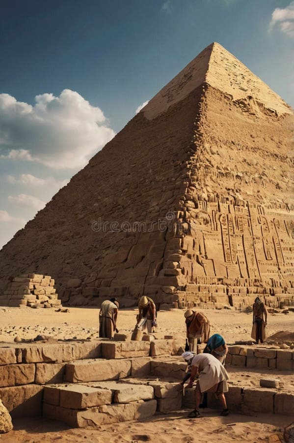 Great Pyramids Wallpaper in 8k Stock Illustration - Illustration of ...