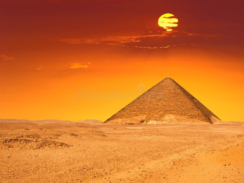 Great pyramyd of Dashur stock image. Image of stone, panoramic - 7066123