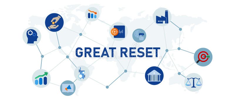 Great Reset Icon Set Governance New Order Era Phase after Great ...