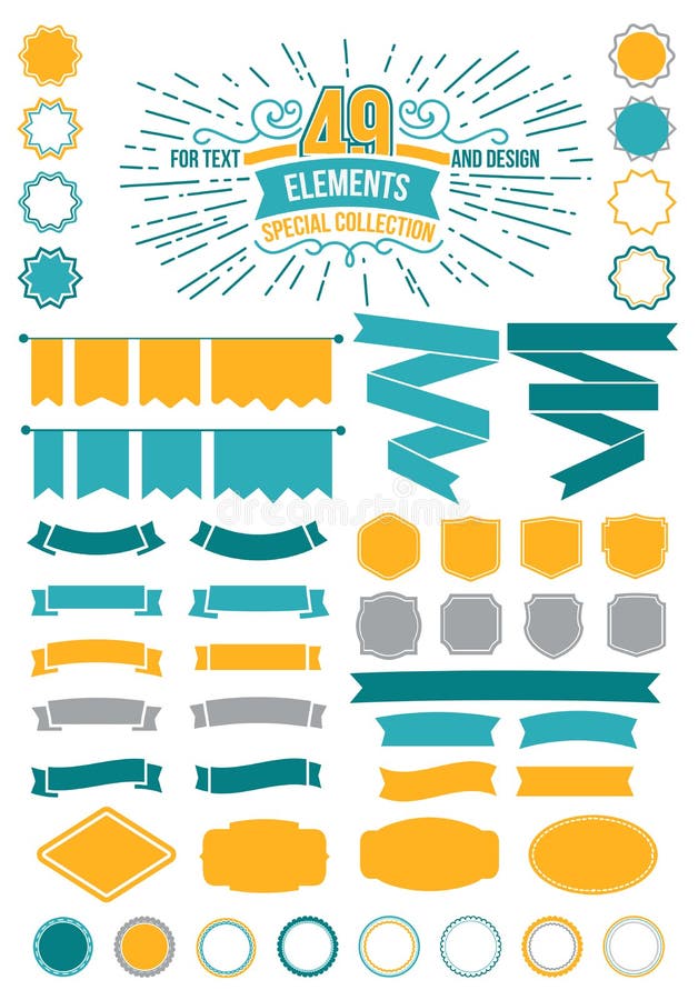 Great for Retro Premium Design Elements. Frames and Ribbons Designers ...