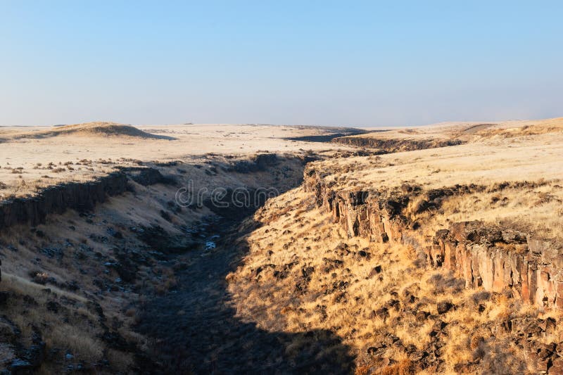 Great Rift System in Rural Idaho Stock Photo - Image of crater ...