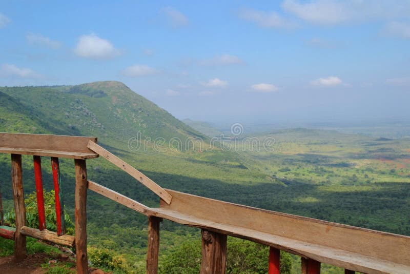 Great Rift Valley in Uganda with Amazing Sky Stock Image - Image of ...