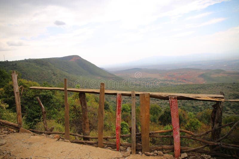 The Great Rift Valley Escarpment in Kenya Stock Photo - Image of acacia ...